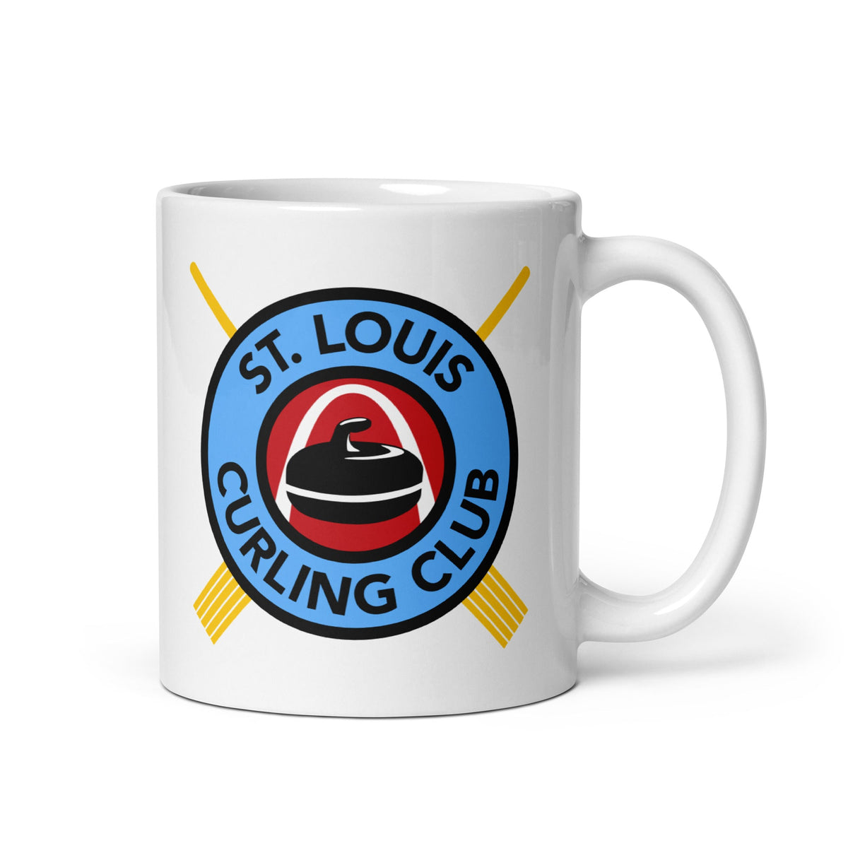 St. Louis Curling Club White glossy mug – Broomfitters